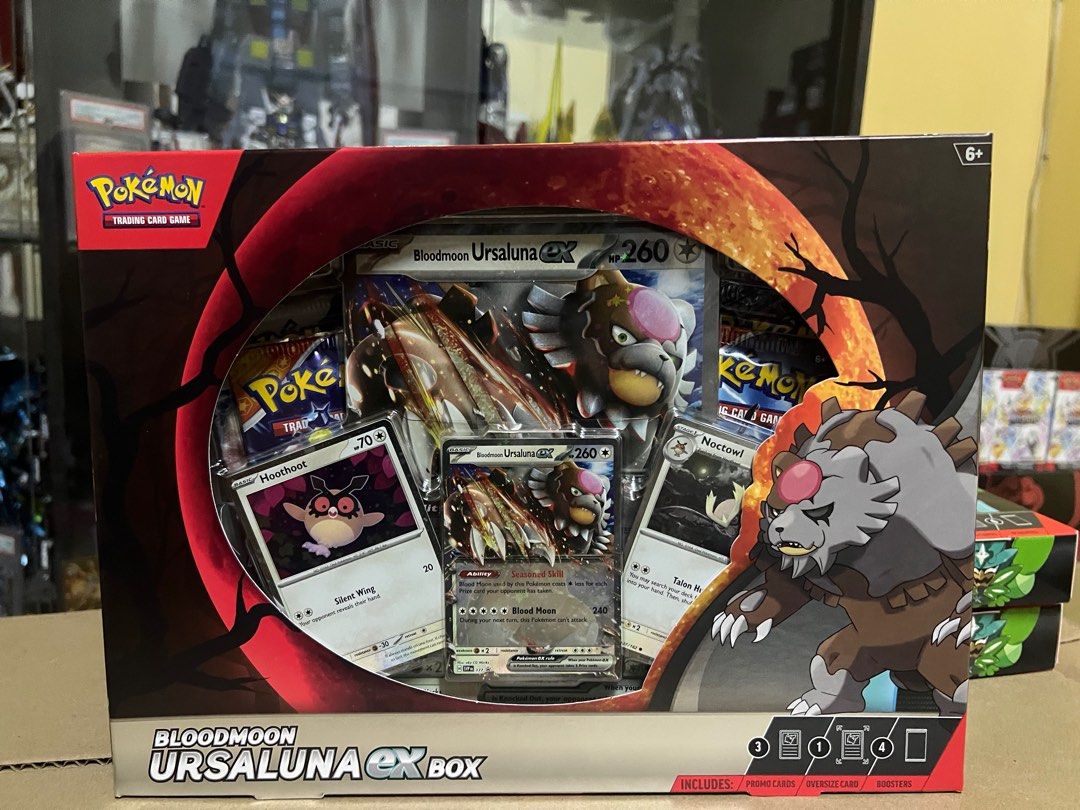Pokemon bloodmoon ursaluna ex box, Hobbies & Toys, Toys & Games on ...