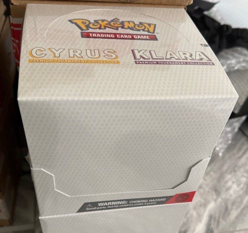 Pokemon Cryus and Klara premium tournament collection case, Hobbies ...