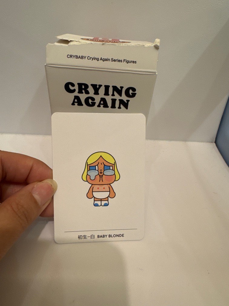 Popmart Crying Again, Hobbies & Toys, Toys & Games on Carousell