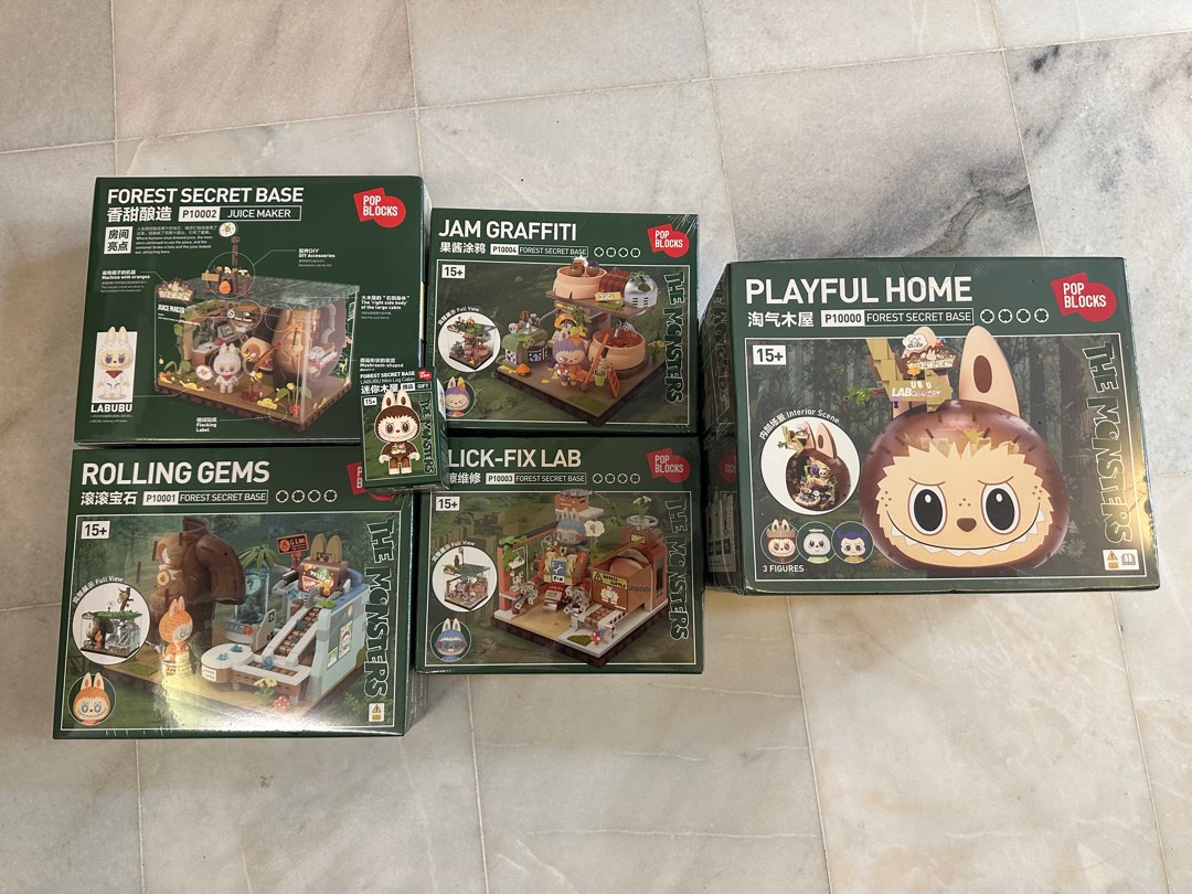 Popmart Forest Secret Base Series Block with free gift, Hobbies & Toys ...