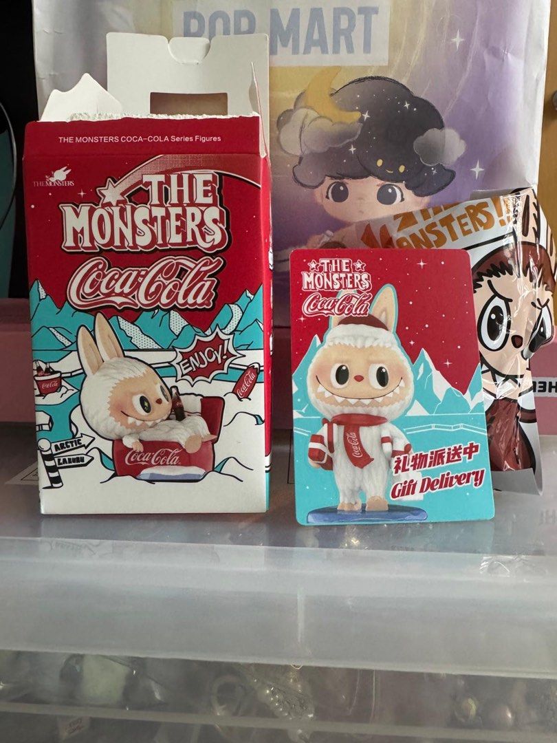 Popmart labubu coca-cola, Hobbies & Toys, Toys & Games on Carousell