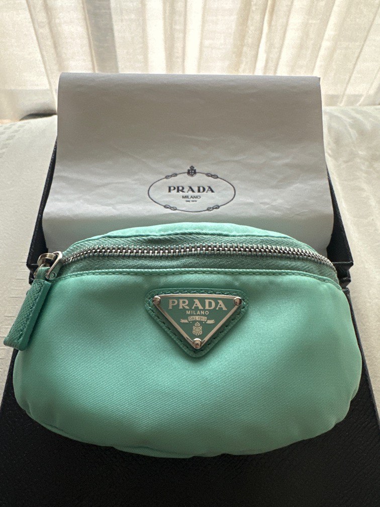Prada mini pouch arm band, Luxury, Bags & Wallets on Carousell