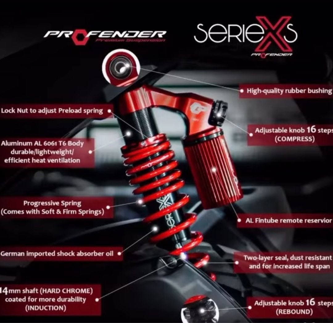 Profender X-Series Premium Suspension Rear, Motorcycles, Motorcycle ...