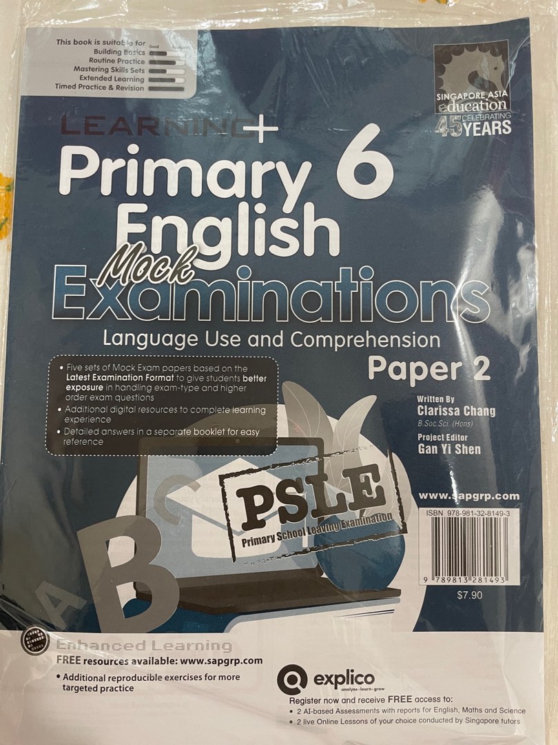 PSLE English Paper 2- 5 set, Hobbies & Toys, Books & Magazines ...