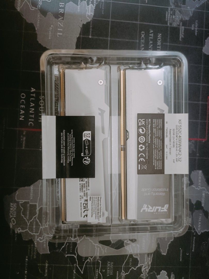 ram ddr5 new hyperX fury rgb white 16gbx2 5200mhz siap resit, Computers ...