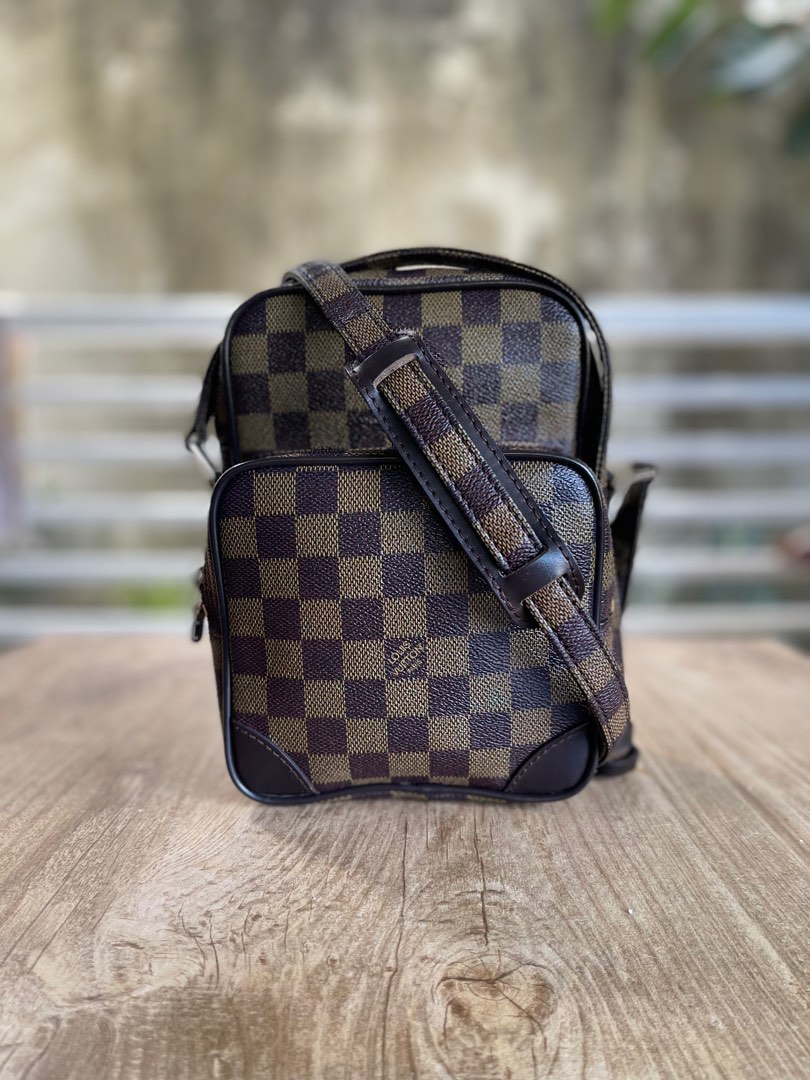 RARE LV Amazon Damier Ebene Cross Body Sling Bag, Luxury, Bags ...