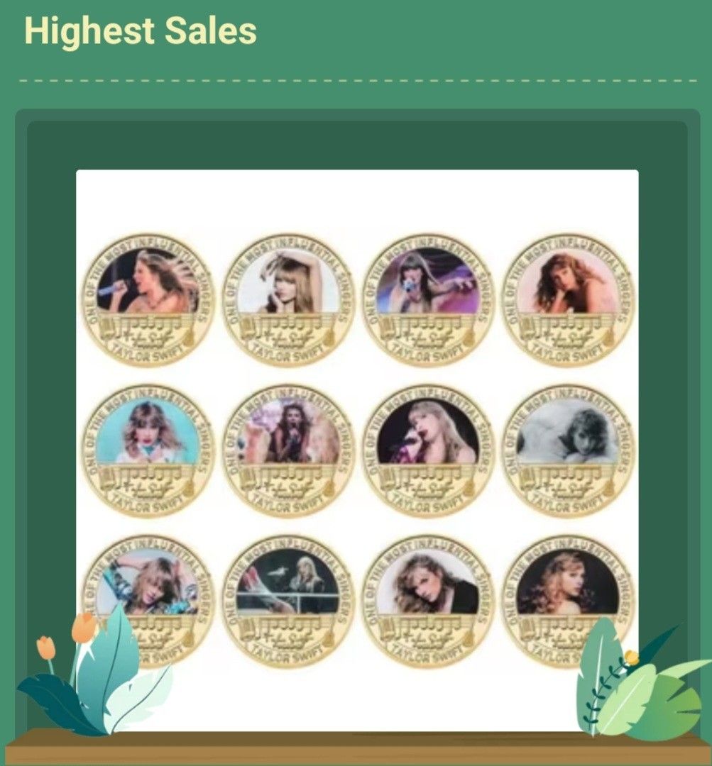 Rarest Set - Taylor Swift Special Eras Tour Edition with Gold Plated ...