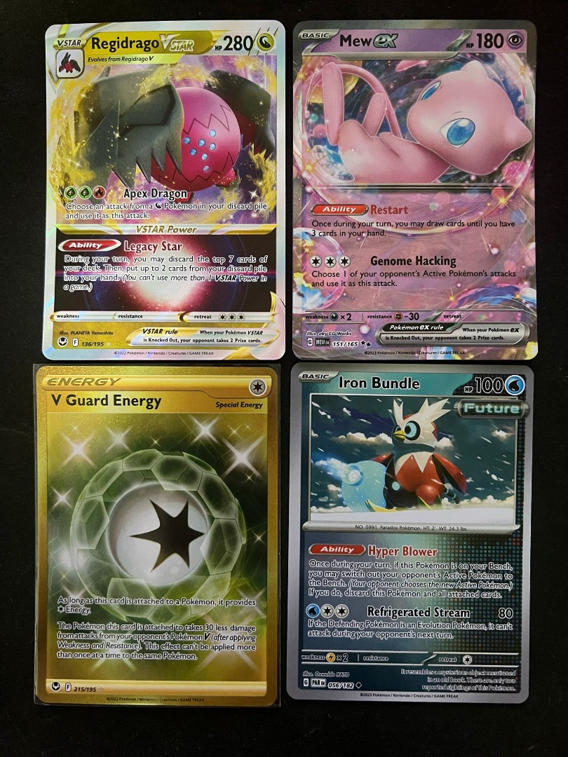 Regidrago Vstar - Mew EX - Iron Bundle - V-Guard Energy, Hobbies & Toys ...