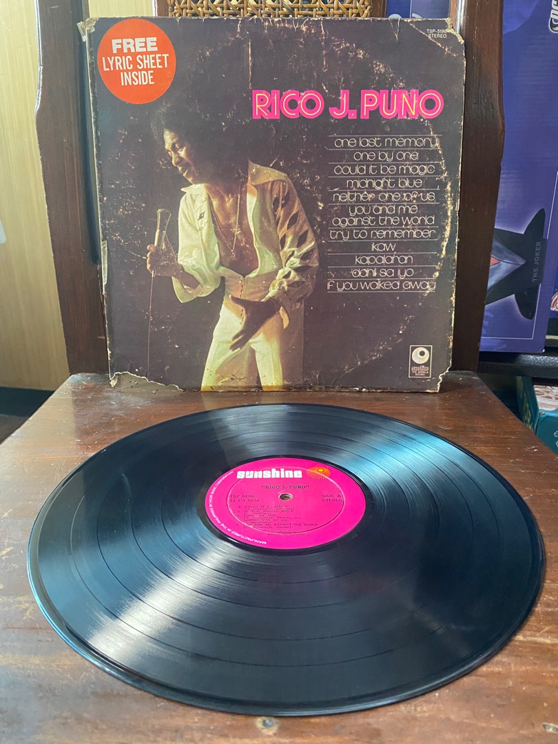 RICO J. PUNO - Self-Titled Album - OPM Philipines Original Pop Music Album Vinyl Plaka LP ...