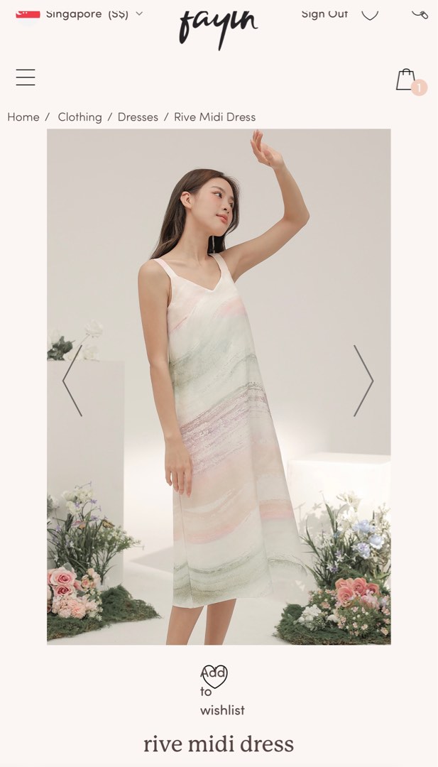 Rive midi dress in XS, Women's Fashion, Dresses & Sets, Dresses on ...