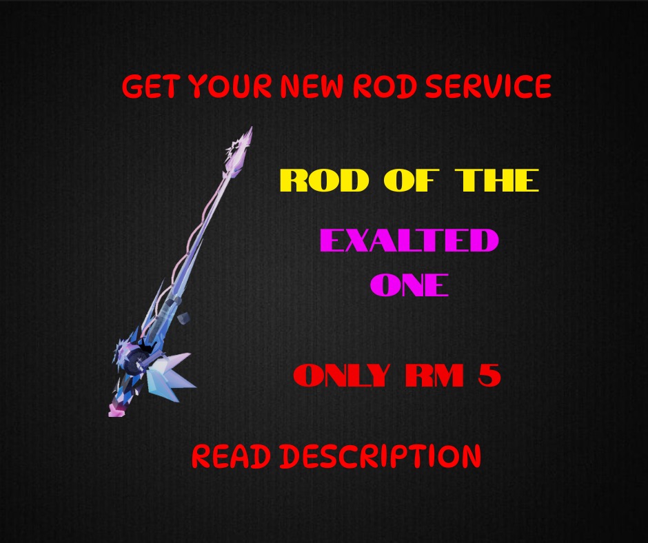 ROD OF THE EXALTED ONE FISCH ROBLOX, Video Gaming, Gaming Accessories ...