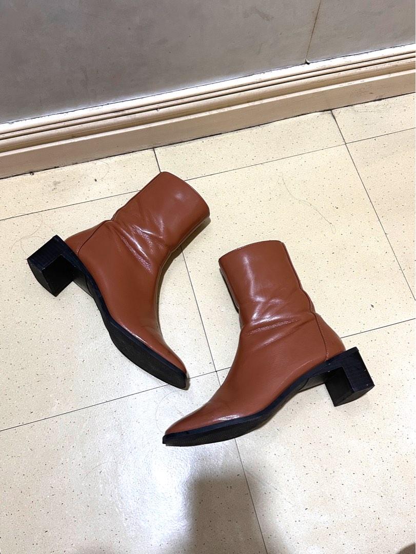 Rubi Brown Heeled Boots (Australia), Women's Fashion, Footwear, Boots ...