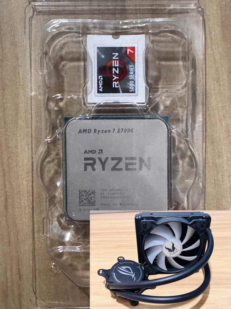 Ryzen 7 5700G with Invasion AIO Cooler, Computers & Tech, Parts ...