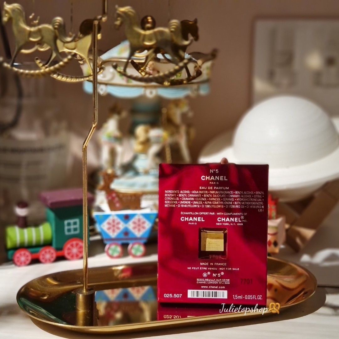 SALE!🔥Chanel N5 EDP Red Collection Miniature 1.5ml (Year 2023), Beauty & Personal Care ...
