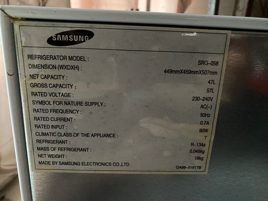 Samsung Mini Fridge, TV & Home Appliances, Kitchen Appliances ...