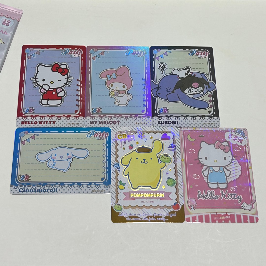 Sanrio Cards, Hobbies & Toys, Toys & Games on Carousell