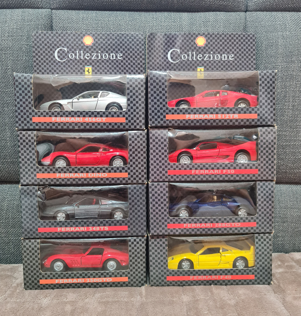 SHELL FERRARI COLLEZIONE VINTAGE 1996 COMPLETE SET 1:39 SCALE, Hobbies ...