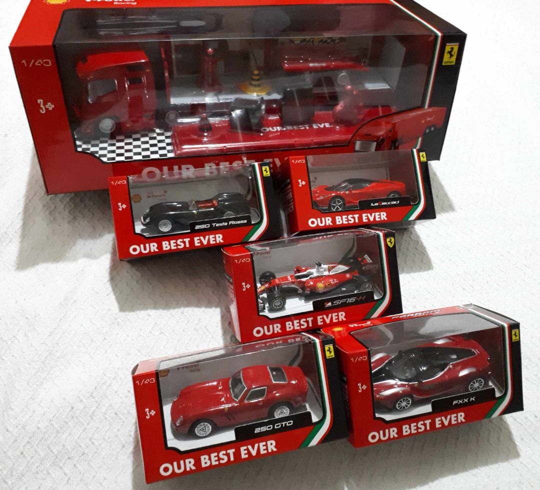 Shell V-Power Ferrari Cars and Hauler Truck, Hobbies & Toys, Toys ...