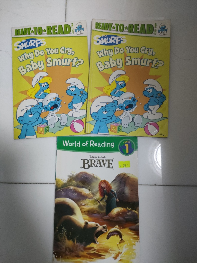 Smurfs & Disney brave 英文兒童圖書 合初小用, 興趣及遊戲, 書本 & 文具, 兒童書籍 - Carousell