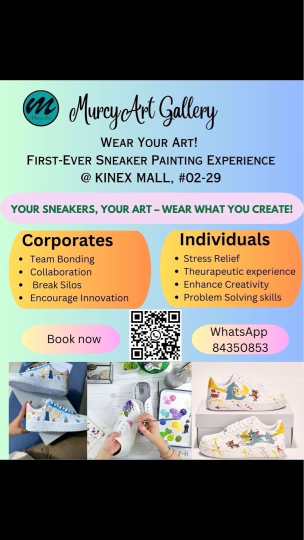 Sneakers painting, painting, custom, team bonding, workshops, stencils ...