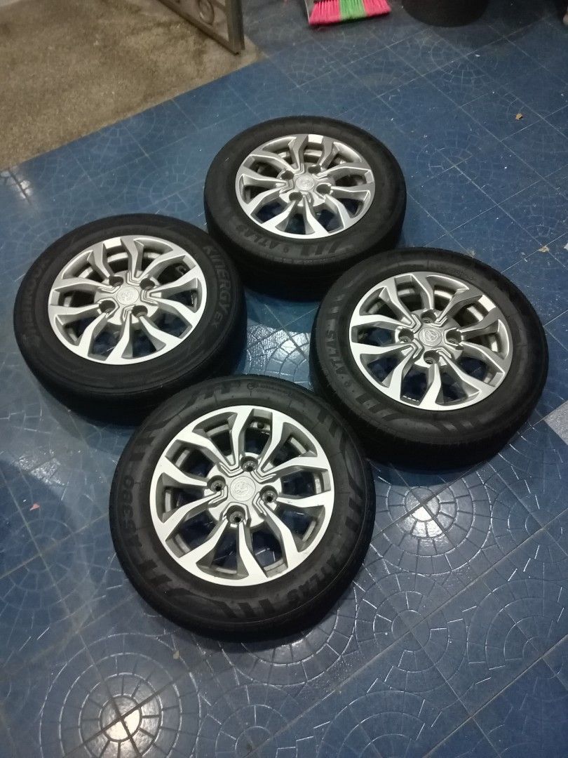 Sport Rim Saga 14 Inch Siap Tyre, Auto Accessories on Carousell