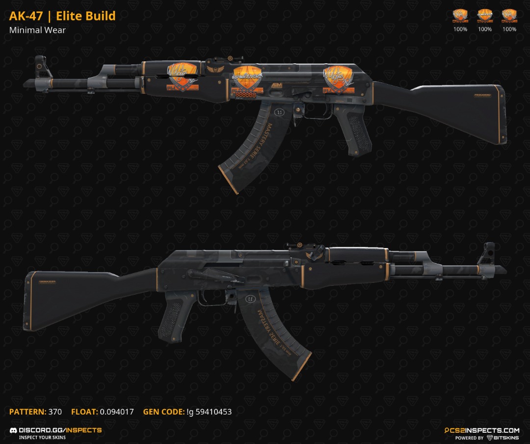 StatTrak™ AK-47 | Elite Build MW | CS2 CSGO AK 47 AWP M4A1 S M4A4, Video Gaming, Gaming ...