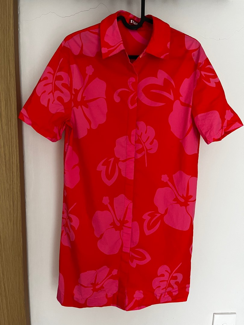 Staud Shirt Dress, Barang Mewah, Pakaian di Carousell