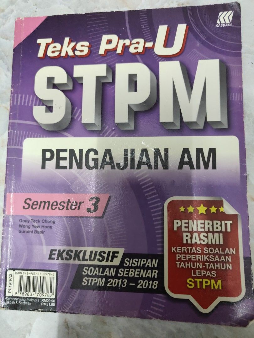 STPM Past Year Paper, Hobbies & Toys, Books & Magazines, Assessment ...