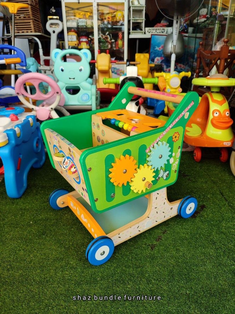TROLLEY WOODEN WALKER, Babies & Kids, Infant Playtime on Carousell
