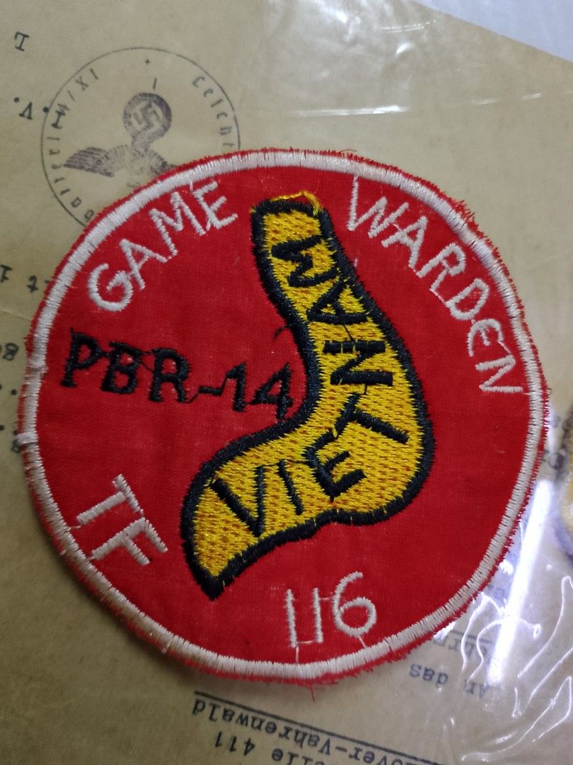 USN PBR-14 TF-116 GAME WARDEN Vietnam War Patch, Hobbies & Toys ...