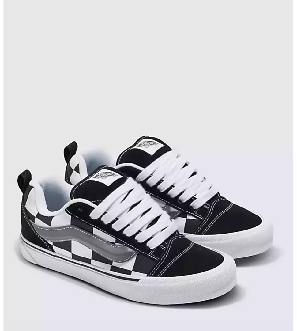 Vans Mega Check Black KNU Skool, Men's Fashion, Footwear, Sneakers on ...