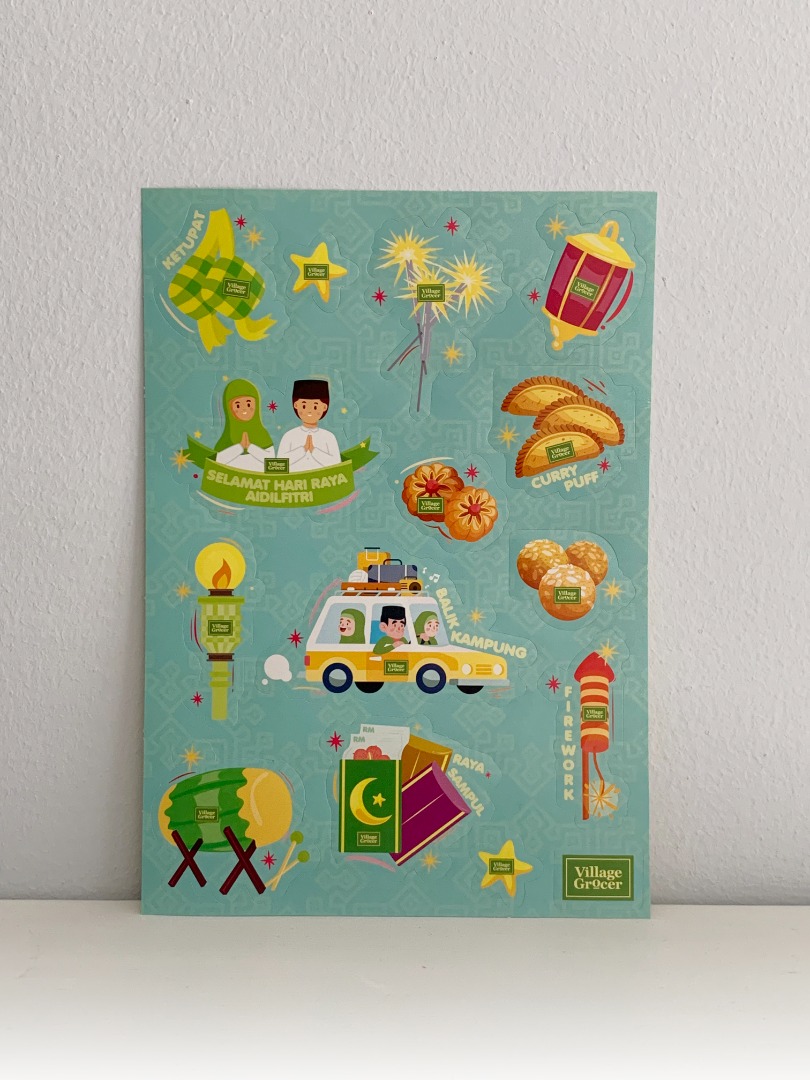 Village Grocer Raya Sticker, Hobbies & Toys, Stationery & Craft, Other ...