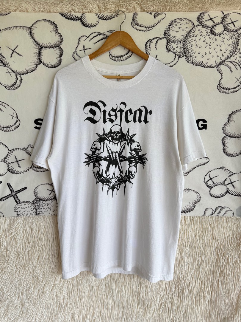 VINTAGE 00s DISFEAR PUNK BAND, Men's Fashion, Tops & Sets, Tshirts ...