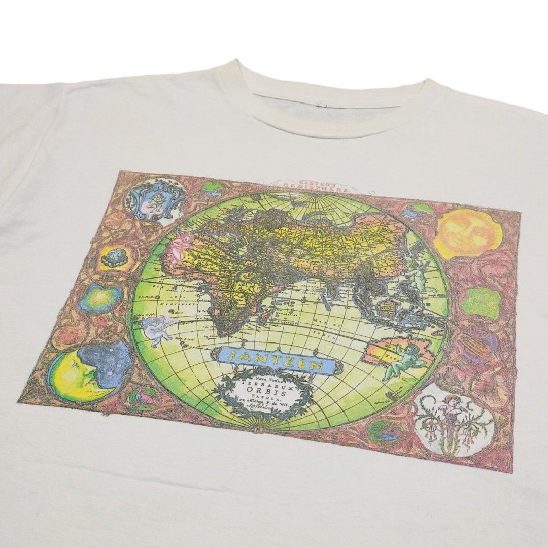 Vintage Map Eastern Hemisphere, Men's Fashion, Tops & Sets, Tshirts ...