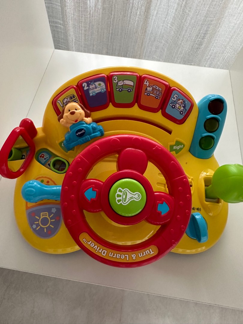 Vtech Turn and Learn Driver Driving Car, Babies & Kids, Infant Playtime ...