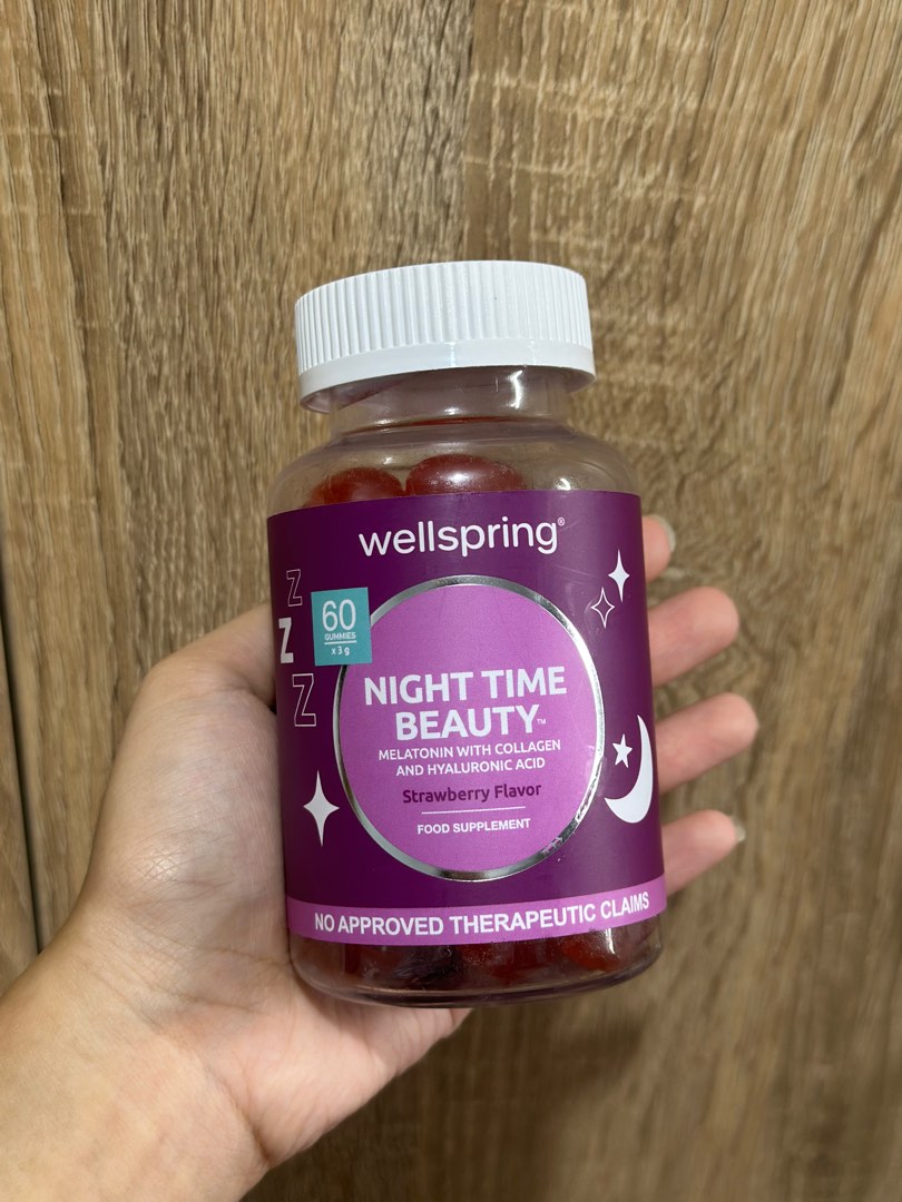 Wellspring night time beauty Melatonin, Health & Nutrition, Health ...