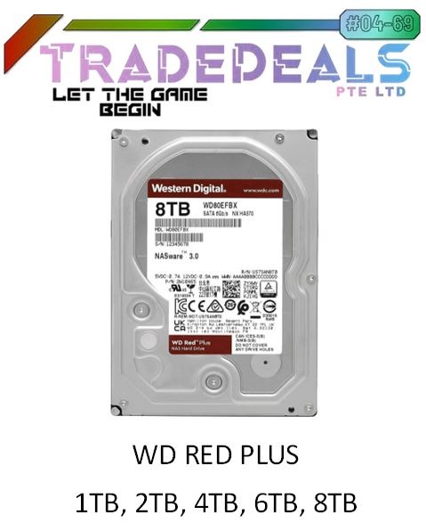Hard Disk Drive 3.5" Inch WD BLUE , RED PLUS / RED PRO, PURPLE, BLACK ...
