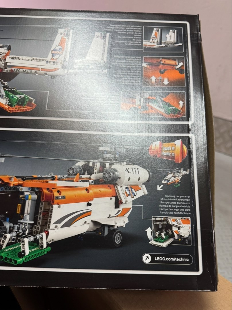 全新壓紋盒 LEGO 42052 Heavy Lift Helicopte, 興趣及遊戲, 玩具 & 遊戲類 - Carousell