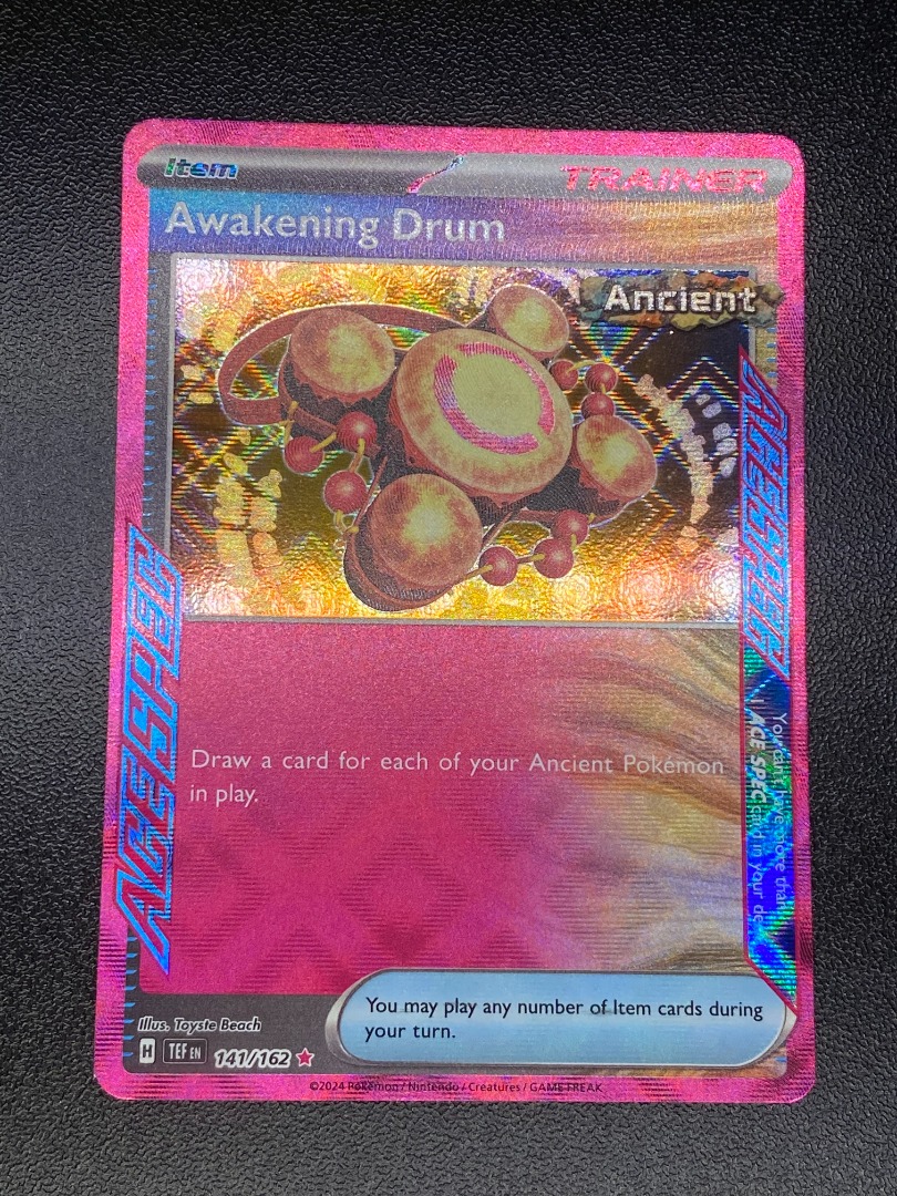 Awakening Drum - Pokémon Temporal Forces, Hobbies & Toys, Toys & Games ...