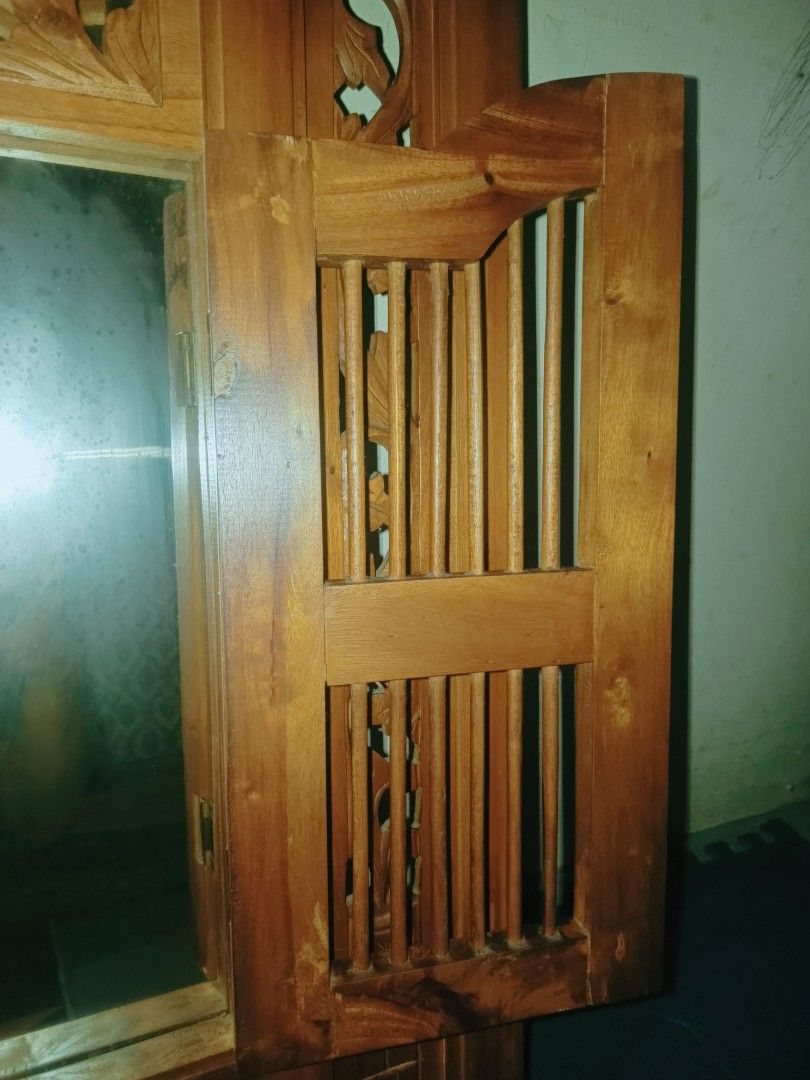 binkai cermin ukiran kayu, Furniture & Home Living, Furniture, Shelves ...