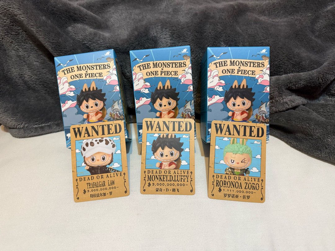 BNIF Popmart The Monsters Labubu x One Piece, Hobbies & Toys, Toys ...