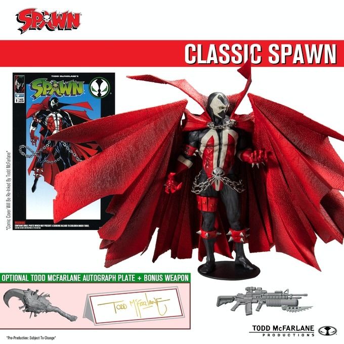 SPAWN - Exclusive Limited McFarlane Production Kickstarter Classics Blue Medieval Artist Proof ...