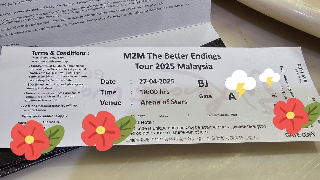 M2M the better endings tour 2025 genting/concert/arena of stars/ticket ...