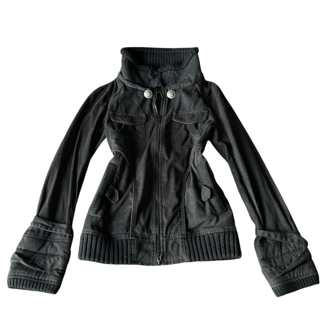 Maison Gilfy Punk Bondage Biker Jacket Black, Women's Fashion, Tops, Other Tops on Carousell