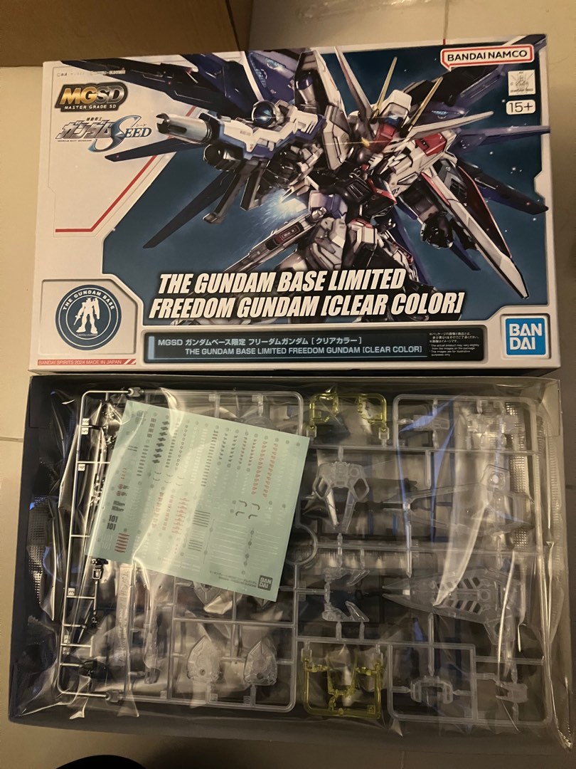 (現貨)MGSD Freedom Gundam Clear Color Ver 自由高達 彩色透明版 The Gundam Base ...
