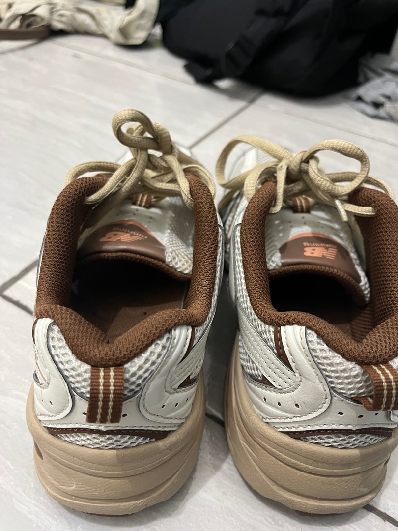 New Balance 530 Brown, Fesyen Wanita, Sepatu di Carousell