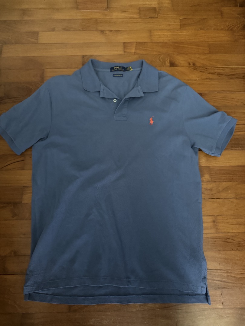 Ralph Lauren slim fit Polo T shirt, Men's Fashion, Tops & Sets, Tshirts & Polo Shirts on Carousell