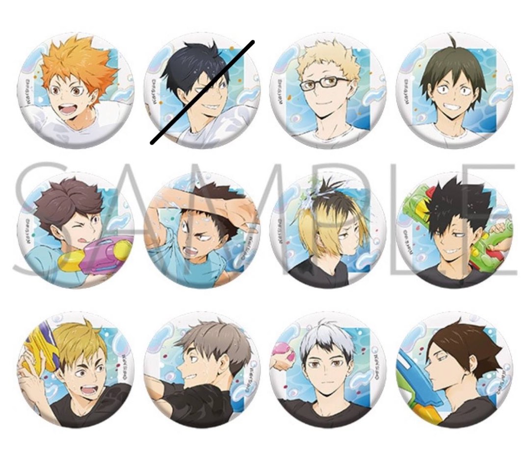 haikyuu watergun badges clear cards shikishis, Hobbies & Toys ...