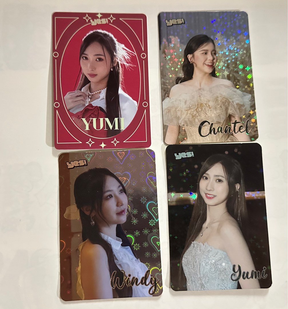 114期yescard聲夢傳奇Yumi Chantel Windy Aeren Lollytalk Blackpink@Lisa, 興趣及遊戲, 收藏品及紀念品, 明星周邊 - Carousell