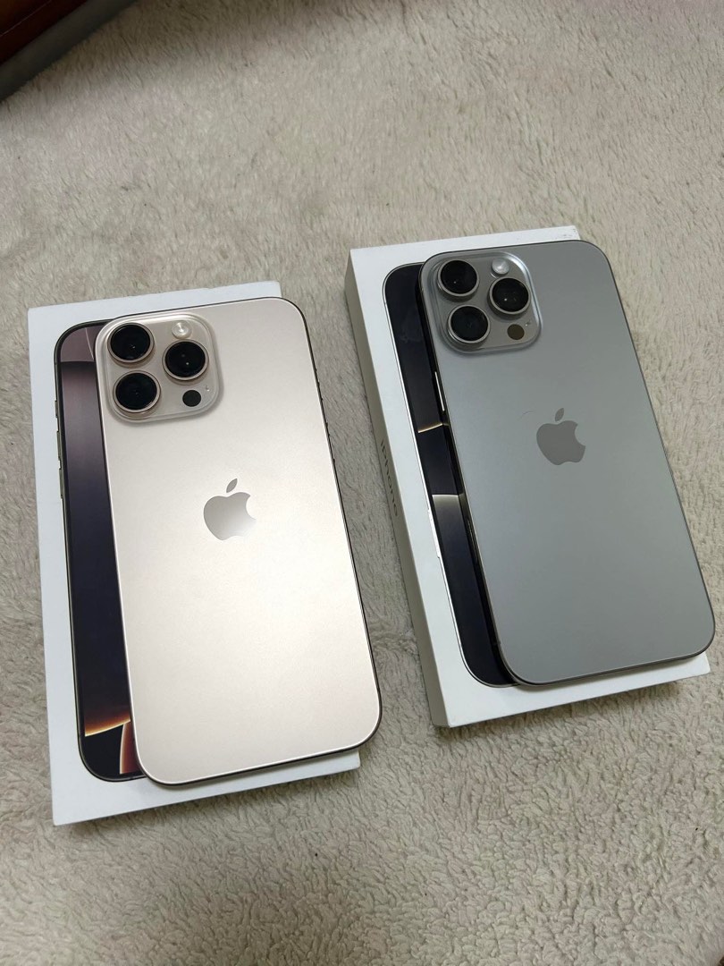 16 pro max 512GB, Hk variant Desert Titanium and Natural Titanium ...